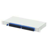 China 19-Inch Fiber Optic Splitter Panel 1U 44mm for FTTX ODN Networks SC Adapter 1:4 to 1:64 for sale