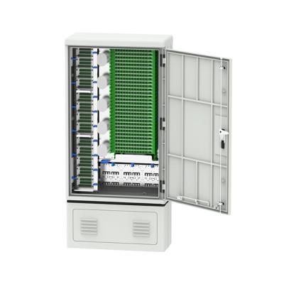 China SMC Shell IP65 Outdoor Fiber Optic Cross Connect Cabinet 144-1152 Cores FSP FDC 03 for sale