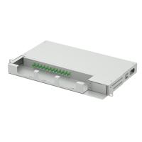 China Sub Optic Distribution Frame 12 Cores 19 Inch FC APC Type Swing Patch Panel for Network FTTH for sale
