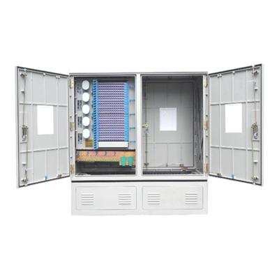 China Optic Cross Connect Fiber Distribution Cabinet 1152 Cores SMC Steel Ground Mounted FTTX for sale