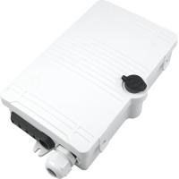 China FTTH IP65 Outdoor 4 Cores Fiber Optic Termination Box Wall Mount Gray 191x120x44mm for sale
