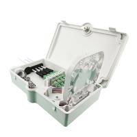 China FTTH IP65 Outdoor 4 Cores Fiber Optic Termination Box Wall Mount Gray 191x120x44mm for sale