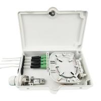 China FTTH IP65 Outdoor 4 Cores Fiber Optic Termination Box Wall Mount Gray 191x120x44mm for sale