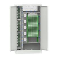 China 19-Inch SC/FC Indoor Rack-Mounted Fiber Optical Distribution Frame 288 Ports Cold Rolled Steel for sale