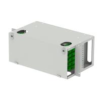 China 12-144 Cores Cold Rolled Steel 19-Inch Fiber Optic Patch Panel for Rack Mount for sale