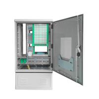 China Outdoor Fiber Distribution Cabinet 576 Cores IP65 SMC Stainless Steel Ground Mounted for sale