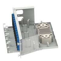 China 5 Time Gray 96cores 19 Inch Flip down Fiber Optic Patchpanel for Optical Equipment for sale