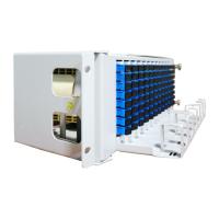 China 5 Time Gray 96cores 19 Inch Flip down Fiber Optic Patchpanel for Optical Equipment for sale