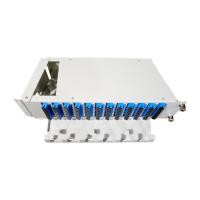 China 5 Time Gray 96cores 19 Inch Flip down Fiber Optic Patchpanel for Optical Equipment for sale