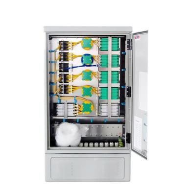 China 576 Core Fiber Distribution Cabinet SMC Outdoor Ground Mounted for FTTH Network for sale