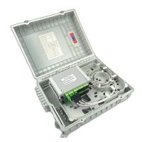 China 16 Core SC Fiber Optic Distribution Box FTTH 300x240x100mm IP65 Wall Pole Mount for sale