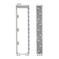 China FTTH 19inch Silver/Gray Open Rack Aluminum Profile Fiber Optical Distribution Frame ODF for sale
