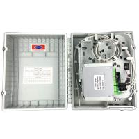China 16 Core SC Fiber Optic Distribution Box FTTH 300x240x100mm IP65 Wall Pole Mount for sale