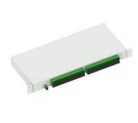 China ODN Network 19inch APC Type Fiber Optic Splitter Panel for 1U Height Data Center FTTX for sale