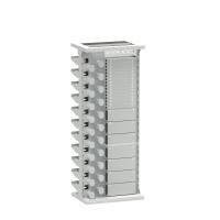 China Durable Silver Finish 47U ODF Rack Cabinet for Indoor Network FTTH FTTX Tray Loaded for sale