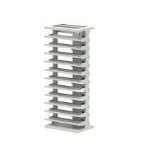 China Durable Silver Finish 47U ODF Rack Cabinet for Indoor Network FTTH FTTX Tray Loaded for sale