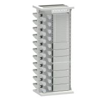 China Durable Silver Finish 47U ODF Rack Cabinet for Indoor Network FTTH FTTX Tray Loaded for sale