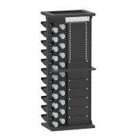 China Durable Silver Finish 47U ODF Rack Cabinet for Indoor Network FTTH FTTX Tray Loaded for sale