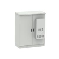 China Outdoor Telecommunication Cabinet 45U 1650x1400x680mm Cold Rolled Steel Floor Mount for sale
