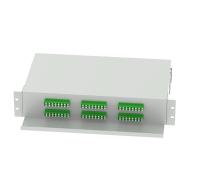 China 5 LC APC 48 Ports 19 Inch Optical Fiber Patch Panel for ODN Network FTTH Applications for sale