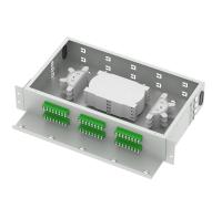 China 5 LC APC 48 Ports 19 Inch Optical Fiber Patch Panel for ODN Network FTTH Applications for sale