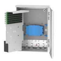 China 96 Cores SC Fiber Optic Terminal Box Outdoor FTTH Distribution Box 450x335x195mm for sale
