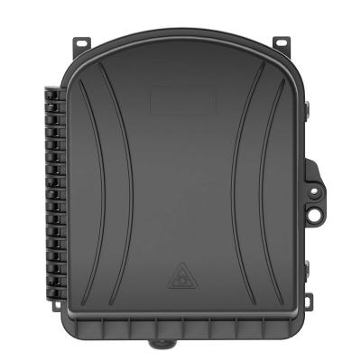 China 16 Port Outdoor FTTH Fiber Optic Terminal Box 24 Core Capacity IP65 Wall Pole Mount for sale