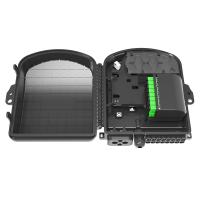 China 16 Port Outdoor FTTH Fiber Optic Terminal Box 24 Core Capacity IP65 Wall Pole Mount for sale