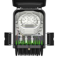 China PC ABS 16 Cores FTTH Fiber Optic Terminal Box IP65 Outdoor Wall Pole Mount 290x210x110mm for sale