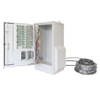 China Outdoor FTTX Stainless Steel Fiber Distribution Cabinet 432 Cores IP65 Ground Mounted for sale
