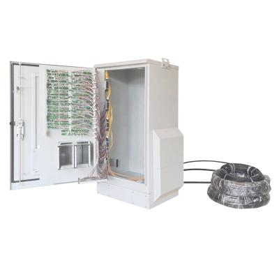 China Outdoor FTTX Stainless Steel Fiber Distribution Cabinet 432 Cores IP65 Ground Mounted for sale