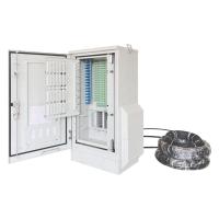 China Outdoor FTTX Stainless Steel Fiber Distribution Cabinet 432 Cores IP65 Ground Mounted for sale