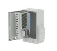 China Outdoor FTTX Stainless Steel Fiber Distribution Cabinet 432 Cores IP65 Ground Mounted for sale
