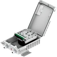 China FTTH IP68 8 Cores Fiber Optic Distribution Box SC Connector 274x175x86mm for sale