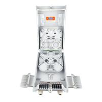 China FTTH IP68 8 Cores Fiber Optic Distribution Box SC Connector 274x175x86mm for sale