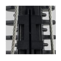 China PA1500 FTTH Cable Anchoring Clamp High Tension Plastic Wed Type for 25-50 mm2 Conductors for sale