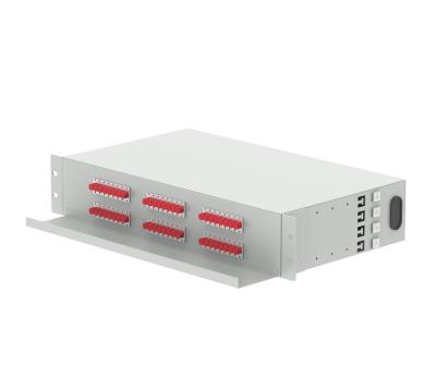 China 5 19 Inch Patch Panel 48 Ports FC UPC Optical Distribution Frame for FTTX Applications for sale