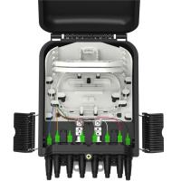 China 8-Port Fiber Optic Distribution Box Wall/Pole Mountable for Network FTTX IP65 Outdoor for sale