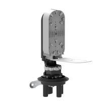 China 96 Cores Fiber Optic Splice Closure Black PP Material IP68 FTTH Cable Joint Box for sale