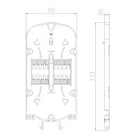China 24 Core Fiber Optic Splice Distribution Closure Tray for FTTX Networks in ODN Network for sale