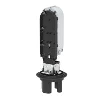 China 96 Cores Fiber Optic Splice Closure Box Black PP IP68 for Aerial Direct Buried for sale