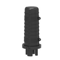 China 96 Cores Fiber Optic Splice Closure Box Black PP IP68 for Aerial Direct Buried for sale