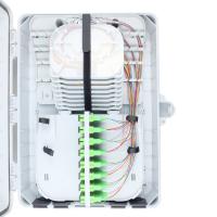 China 16 Core Fiber Optic Splice Closure Termination Box 420x320x130 mm for FTTH Network for sale