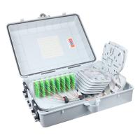 China 16 Core Fiber Optic Splice Closure Termination Box 420x320x130 mm for FTTH Network for sale