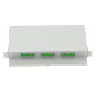 China FC APC 24 Ports Optical Distribution Frame 19 Inch Rack Mount Cold Rolled Steel for FTTX ODN for sale