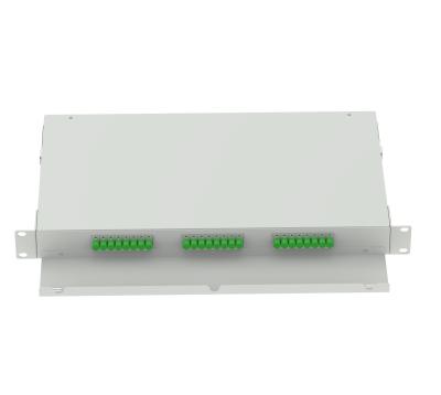 China FC APC 24 Ports Optical Distribution Frame 19 Inch Rack Mount Cold Rolled Steel for FTTX ODN for sale