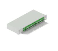 China 19 Inch LC APC Swing Type Fiber Optic Splitter 1:4 to 1:64 for FTTX Networks for sale