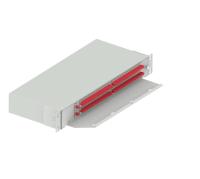 China 19-Inch FC UPC Swing Optic Fiber Patchpanel Sub-ODF 44x482x265mm for Network Splitter for sale