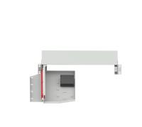 China 19-Inch FC UPC Swing Optic Fiber Patchpanel Sub-ODF 44x482x265mm for Network Splitter for sale