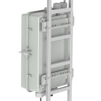 China Gray IP65 Fiber Optic Distribution Box 48 Cores Splice Capacity Outdoor Network for sale